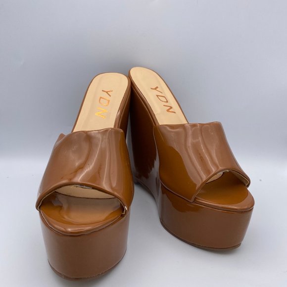 YDN | Shoes | Ydn High Heels Platform Mules Peep Toe Clogs Slip | Poshmark